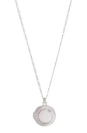 ALEX AND ANI Mother Locket Pendant Necklace - Silver