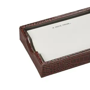 GRAPHIC IMAGE Classic Leather Memo Tray - Brown