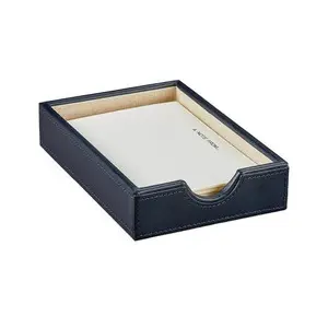 GRAPHIC IMAGE Classic Leather Memo Tray - Navy