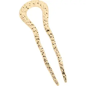 L. Erickson Alia Hammered Chignon Pin - Gold