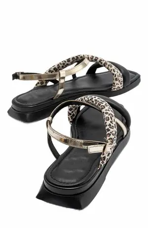 FOREVER & ALWAYS SHOES Leamil Leather Sandal