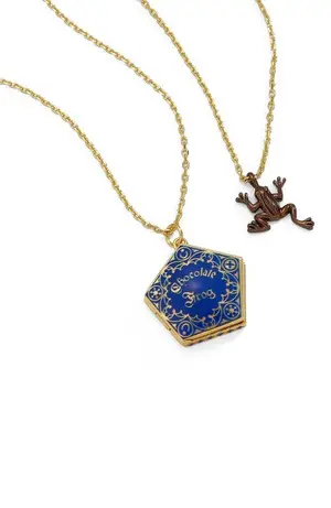 ALEX AND ANI Harry Potter Chocolate Frog Necklace Set