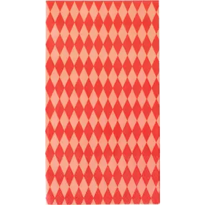 JOLLITY & CO Harlequin Guest Napkins - Cherry Crush