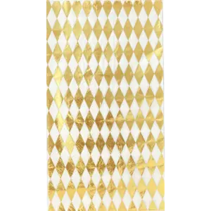 JOLLITY & CO Harlequin Guest Napkins - Gold Clash