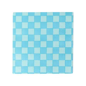 JOLLITY & CO Checkered Large Napkins - Out Of The Blue