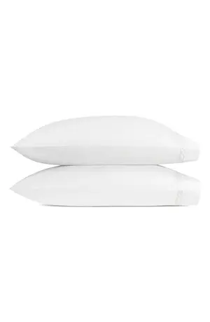 MATOUK Classic Chain Set Of 2 Pillowcases White