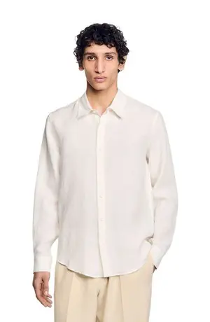 Sandro Linen Shirt - Ivory