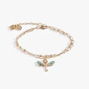ALEX AND ANI Harry Potter Flying Keys Charm Bracelet - Blue Green