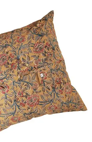 NINÉH Joyful Garden Kalamkari Handcrafted Pillowcover