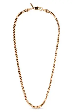 MR. ETTIKA Ettika Foxtail Chain Necklace - Brass