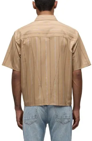 Hudson Jeans Rex Short Sleeve Cotton Button-up Shirt