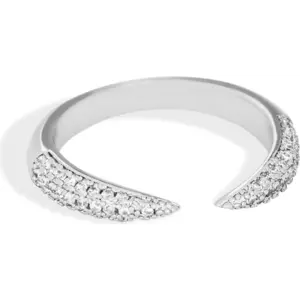 MAZIN JEWELS Open Rivet Ring - Silver