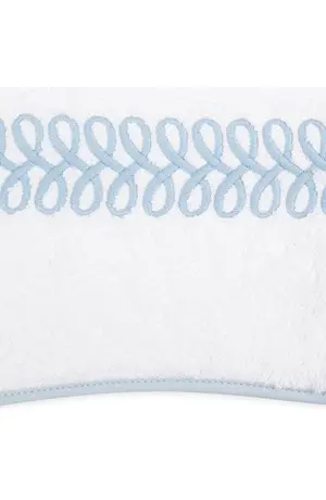 MATOUK Astor Braid Tub Mat - Light Blue