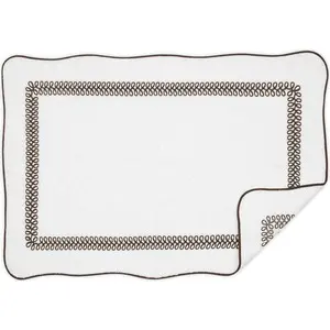 MATOUK Astor Braid Tub Mat Mocha