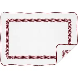 MATOUK Astor Braid Tub Mat Red