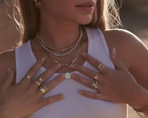 MAZIN JEWELS Pave Snake Cocktail Ring - Gold