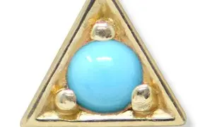Anzie Cléo Turquoise Triangle Stud Earring