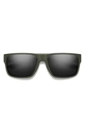 SMITH Soundtrack 61mm Chromapop Polarized Sunglasses - Matte Moss /chromapop Black