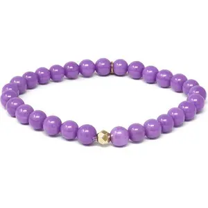 Anzie Boheme Phosphosiderite Beaded Bracelet - Purple