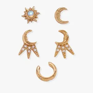 ALEX AND ANI Sun And Moon Earring Set