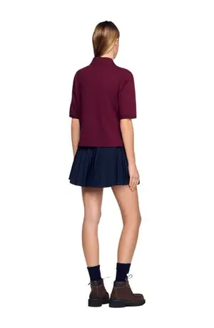 Sandro Short-sleeve Polo Shirt With Embroidery