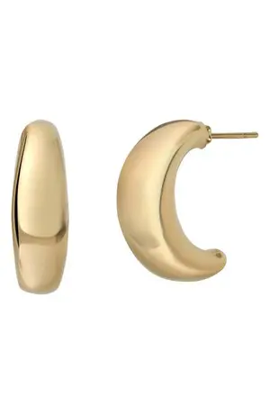 Bony Levy Chunky Half Hoop Earrings 14k Yellow Gold