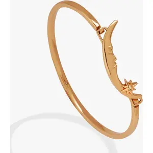 ALEX AND ANI Crescent Moon Bangle - Gold