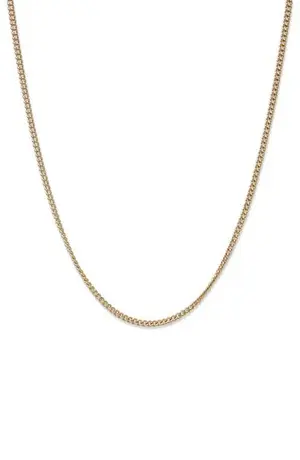 Anzie Curb Chain Necklace - Yellow Gold