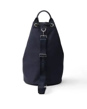 Prada Canvas Drawstring Duffle Bag - Blue