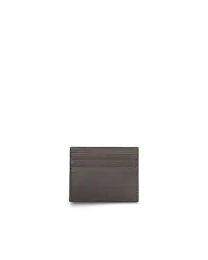 Prada Saffiano Leather Card Holder - Grey