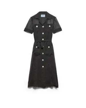 Prada Button Detailed Dresses