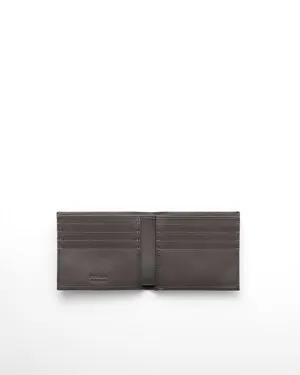 Prada Saffiano Leather Wallet - Grey