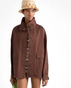 Prada Gabardine Cotton Shirt Jacket