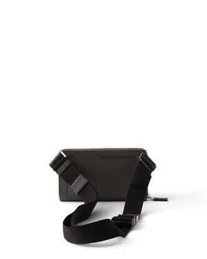 Prada Saffiano Leather Belt Bag - Grey