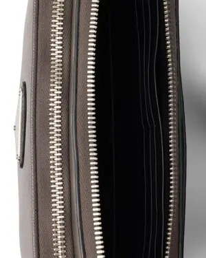 Prada Saffiano Leather Belt Bag - Grey