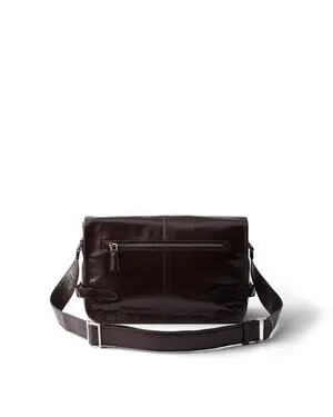 Prada Leather Shoulder Bag - Brown