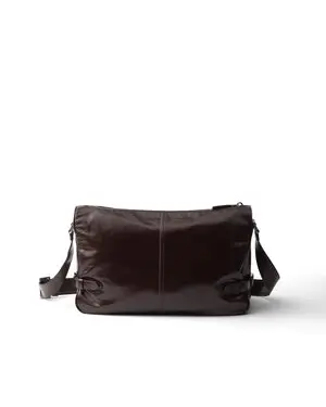 Prada Leather Shoulder Bag - Brown