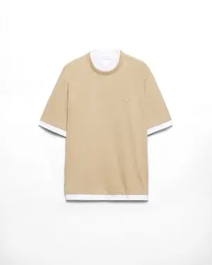 Prada Cotton T-shirt - Neutral