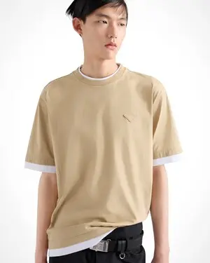 Prada Cotton T-shirt - Neutral