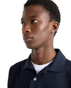 Prada Cotton Polo Hirt - Blue