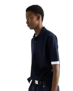 Prada Cotton Polo Hirt - Blue