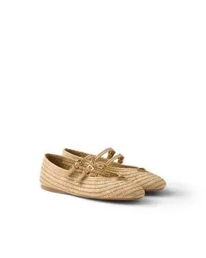 Prada Crochet Ballerinas - Neutral