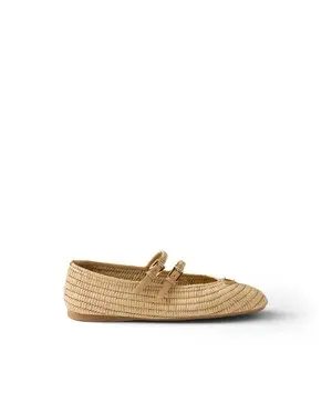 Prada Crochet Ballerinas - Neutral
