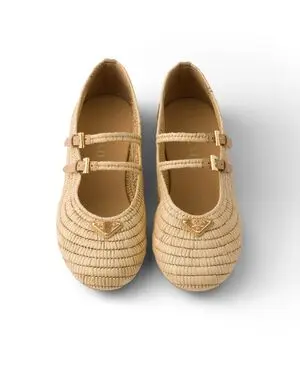 Prada Crochet Ballerinas - Neutral