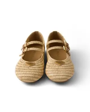 Prada Crochet Ballerinas - Neutral