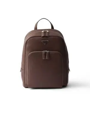 Prada Leather Backpack - Brown