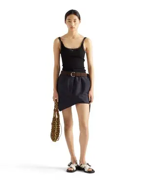 Prada Ribbed Knit Top - Black