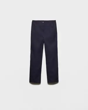 Prada Cotton Poplin Straight Leg Pants
