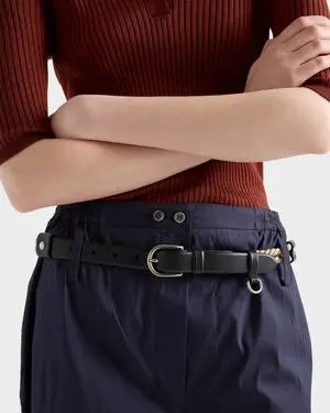 Prada Cotton Poplin Straight Leg Pants