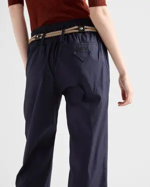 Prada Cotton Poplin Straight Leg Pants
